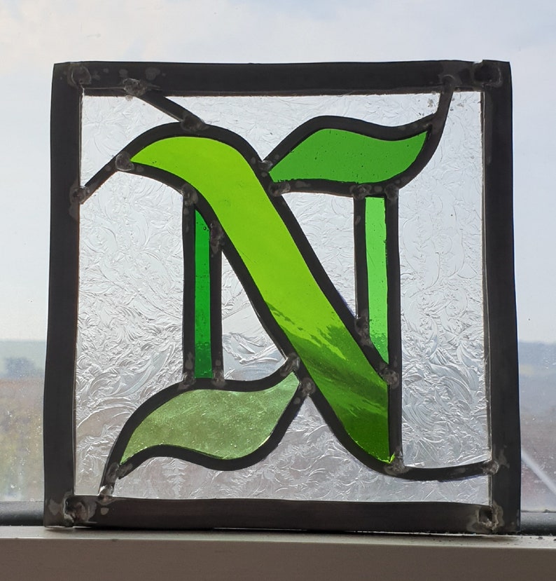 Stained Glass Letter Made to Order | Etsy