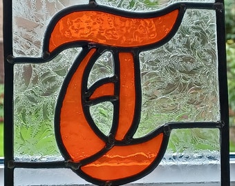 DEPOSIT for Custom Name Stained Glass - Etsy