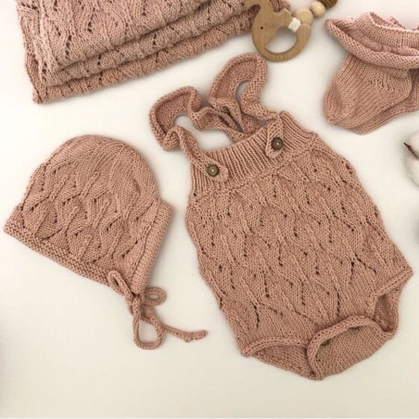 Knit Baby Romper - Etsy