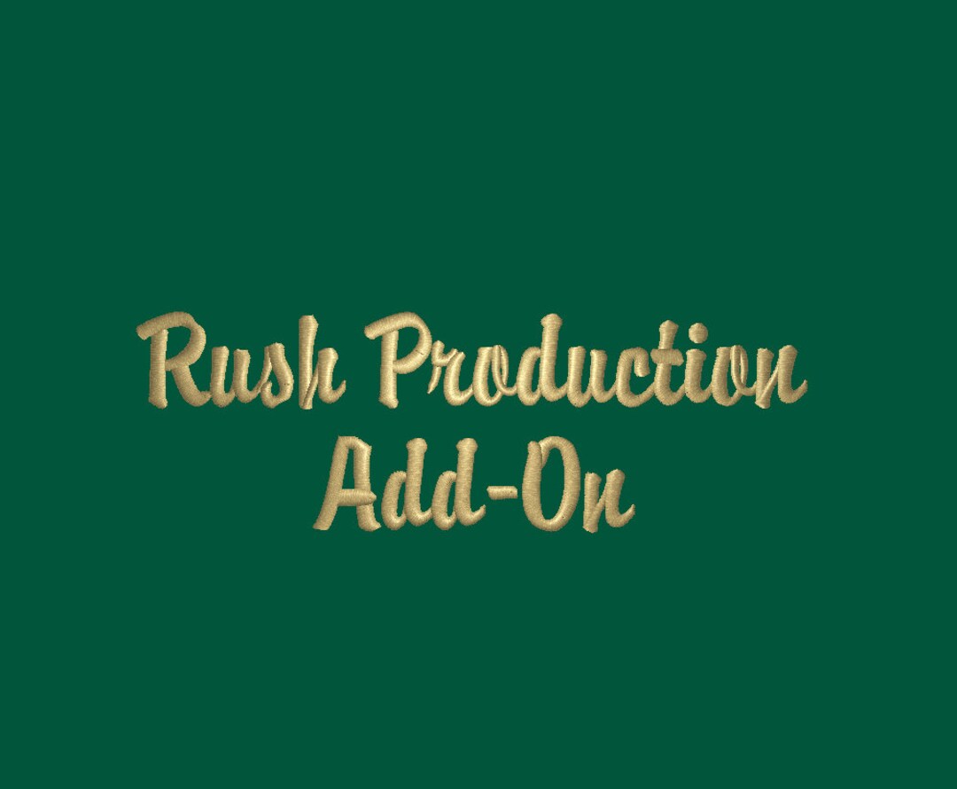 Customembshirts Rush Production Add-on for Small Order - Etsy