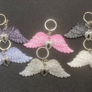 Angel Wings Keychain - Etsy