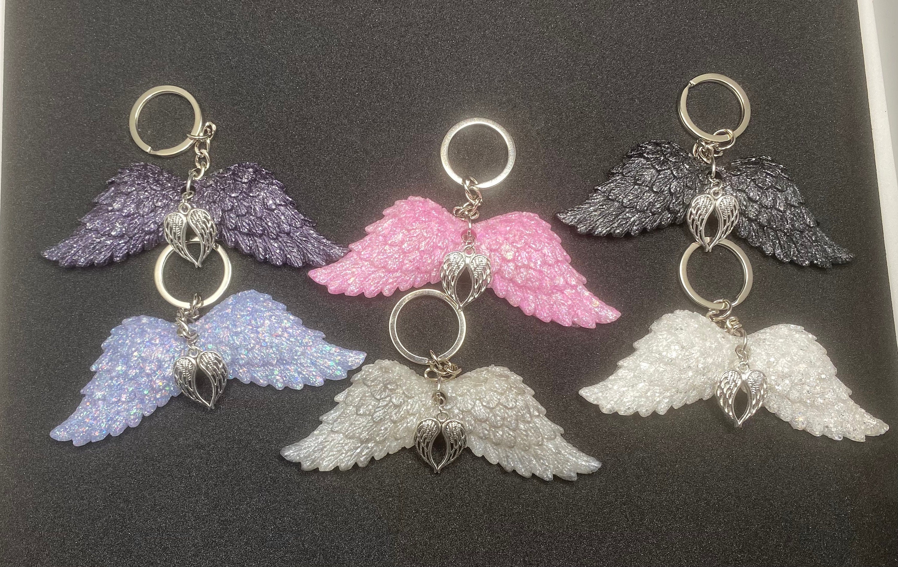 Angel Wings Keychain - Etsy
