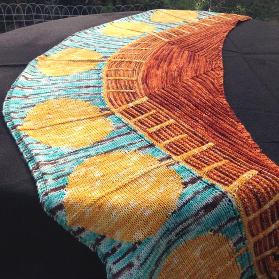 Autumn in Taos Shawl Pattern - Etsy