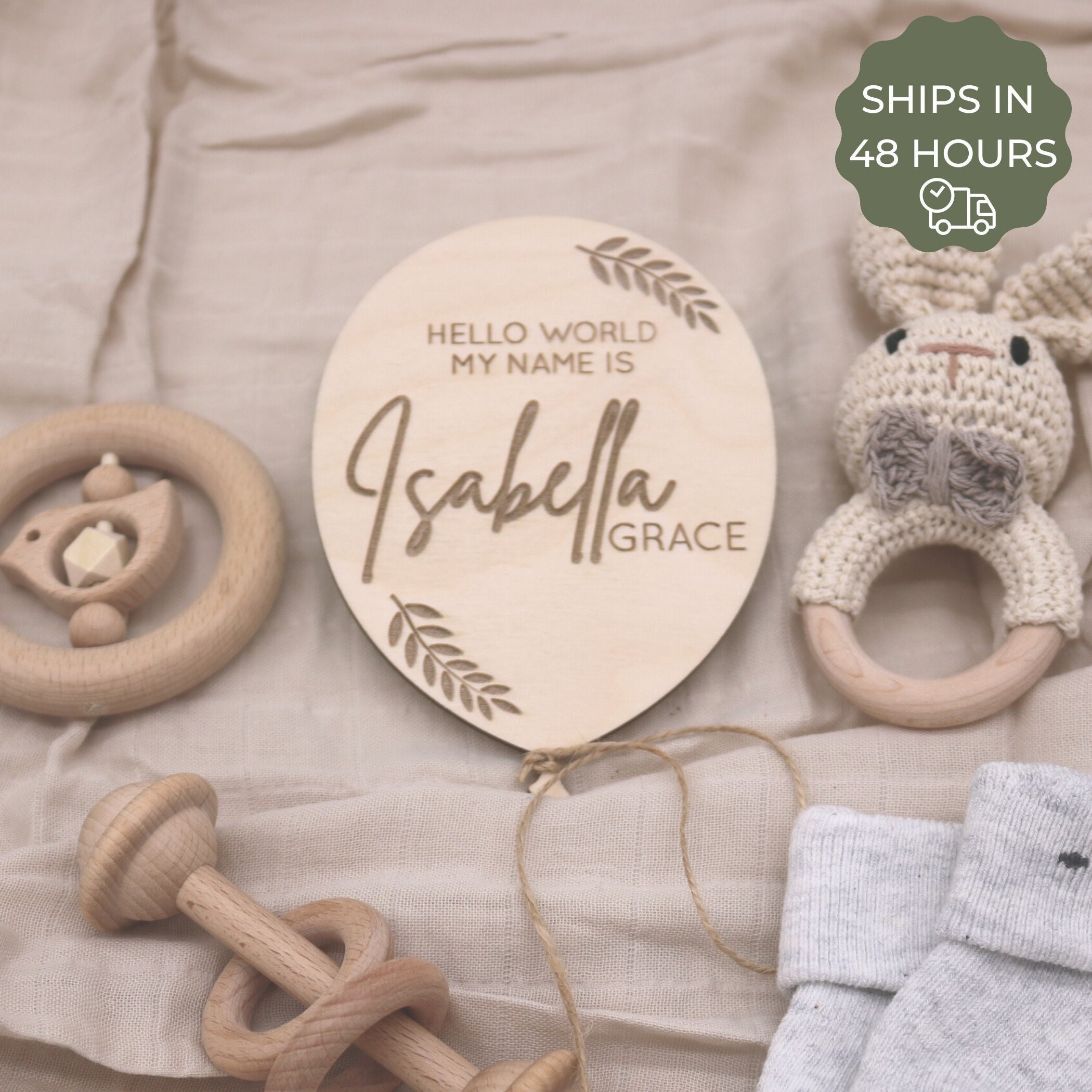 Hello World Baby Announcement Sign Hello World Plaque - Etsy Australia