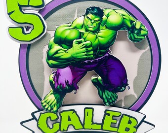 Hulk Cake Topper - Etsy