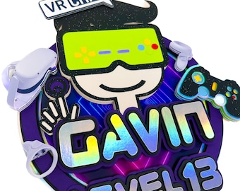 Vr Birthday Cake Topper - Etsy