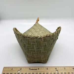 Lao/thai Mini Bamboo Rice Baskets. Perfect for Serving Single Servings ...
