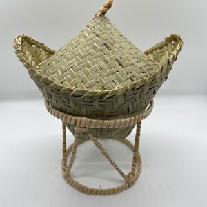 Lao/thai Mini Bamboo Rice Baskets. Perfect for Serving Single Servings ...