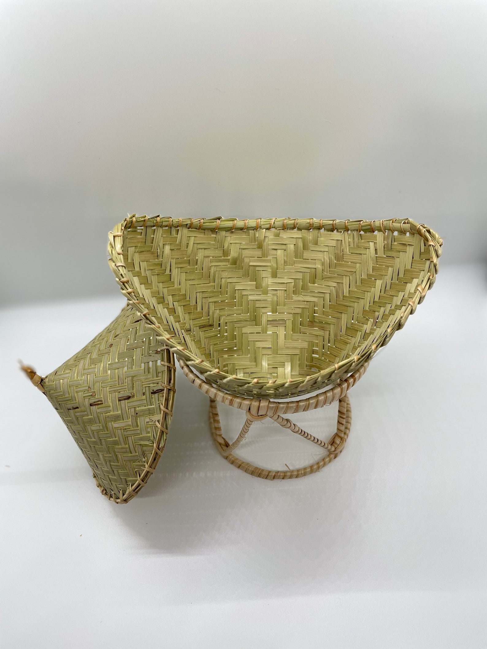 Lao/thai Mini Bamboo Rice Baskets. Perfect for Serving Single Servings ...