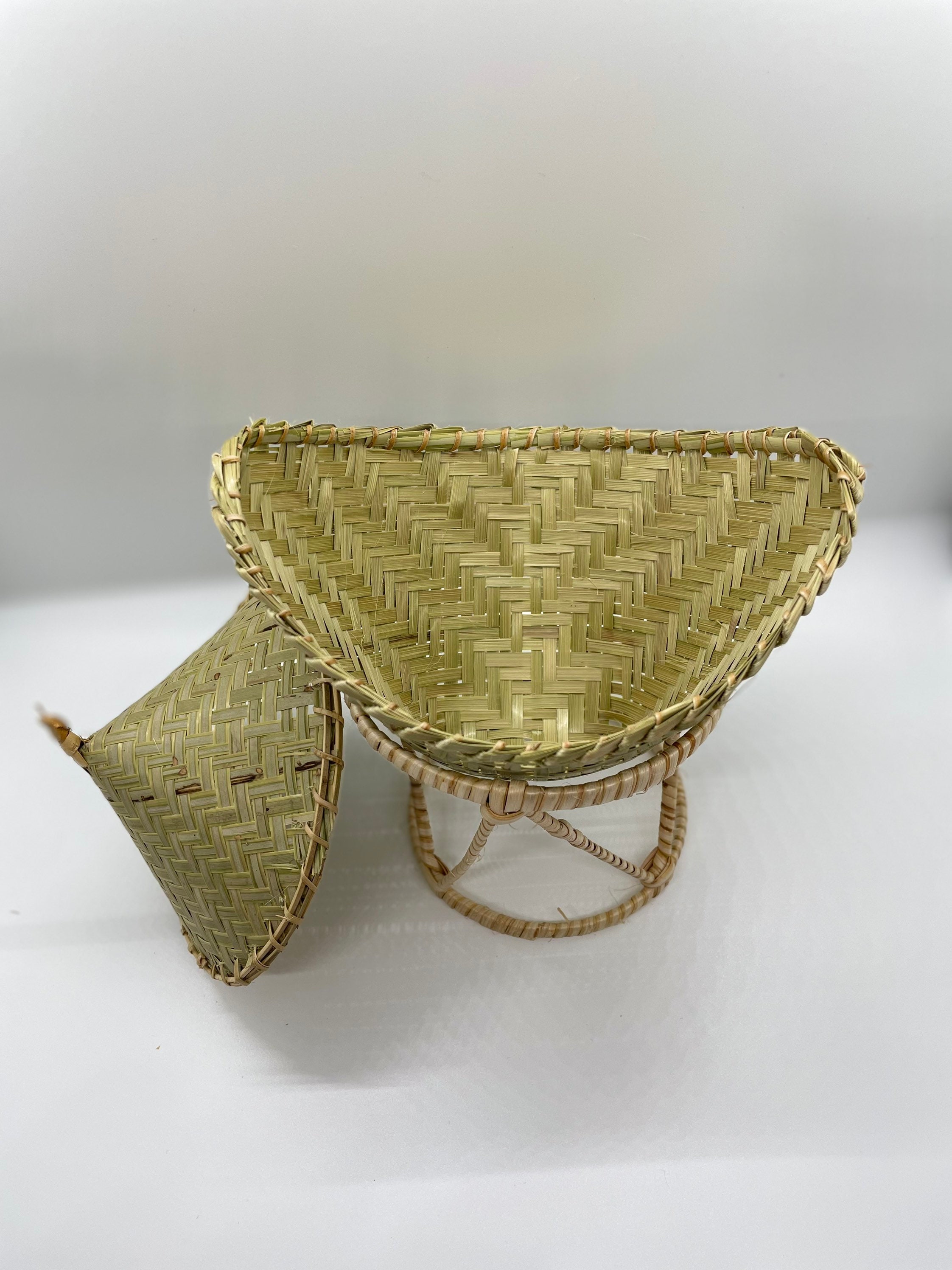 Lao/thai Mini Bamboo Rice Baskets. Perfect for Serving Single - Etsy