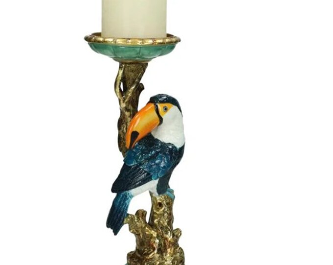 Pair of Quirky Toucan Candle Holders Eclectic Decor Gift Idea Large ...