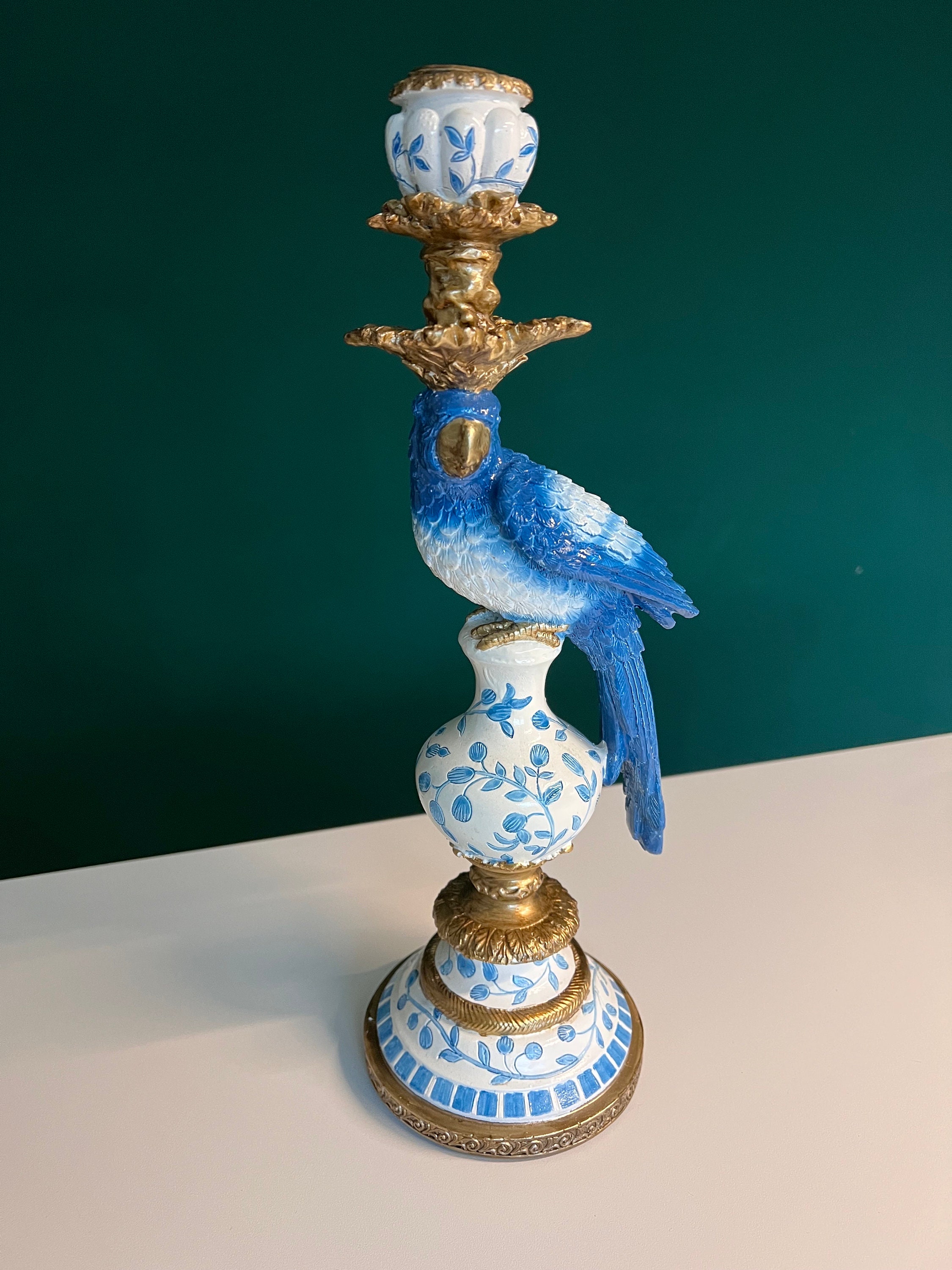 Blue Bird Candle Holder Handmade Table Candle Stick - Etsy