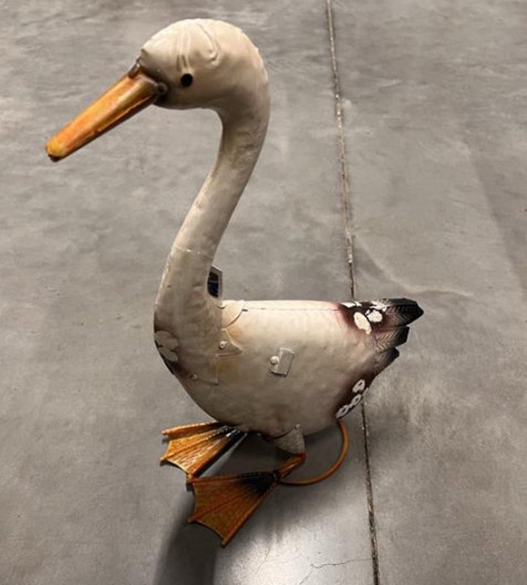 Metal Garden Duck Duck Lover Outdoor Decoration Special Items Realistic ...