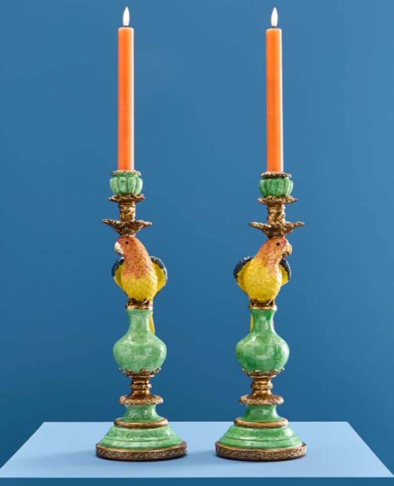 Set of Bird Candle Holder Handmade Table Candle Stick Candles Home ...