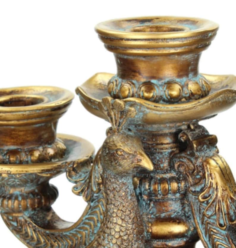 Peacock Candle Holder Handmade Table Candle Stick Candles Home Decor ...