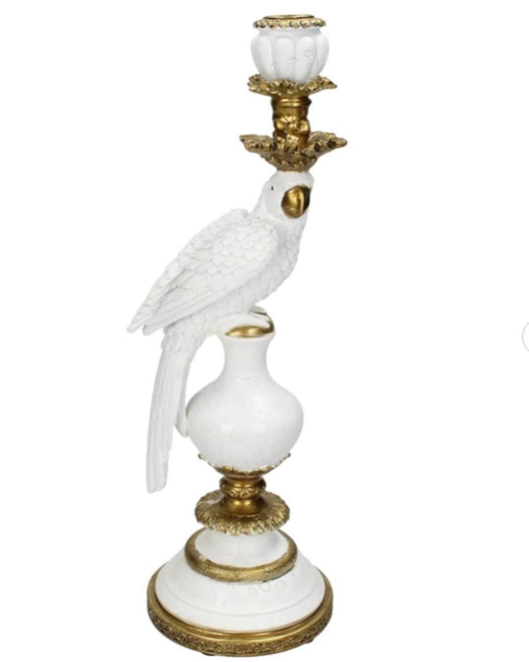 White Bird Candle Holder Handmade Table Candle Stick Candles Home Decor ...