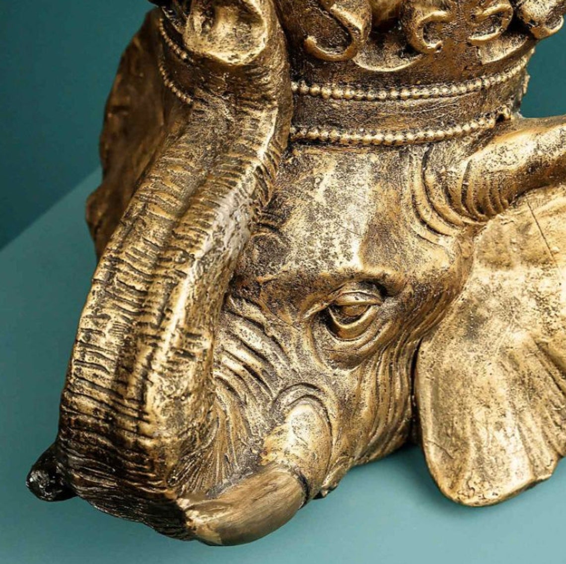 Design Elephant Vase Collectible Interior Art Elephant Vase Unique Jar ...