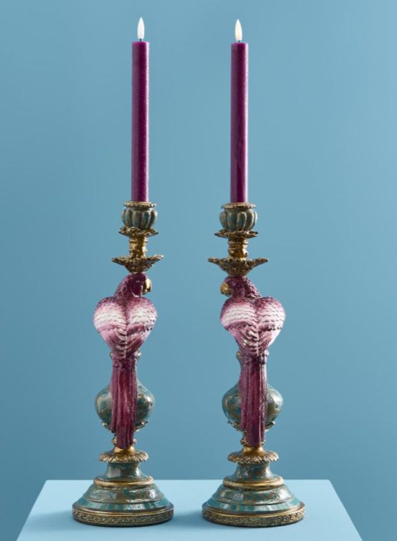 Set of Bird Candle Holder Handmade Table Candle Stick Candles Home ...