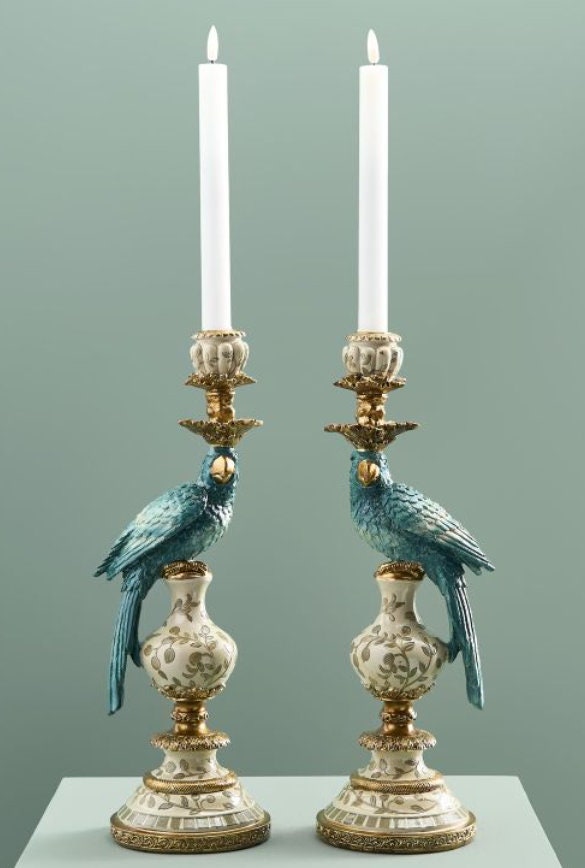 Set of Bird Candle Holder Handmade Table Candle Stick Candles Home ...