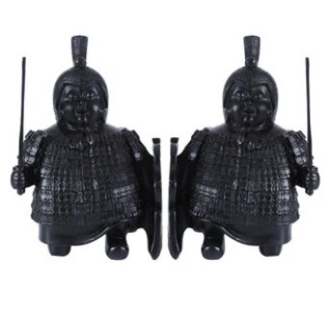 Handpainted Terracotta Book Stand 3D Engraved Design Terracotta Warrior ...