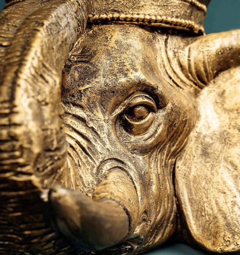 Design Elephant Vase Collectible Interior Art Elephant Vase Unique Jar ...