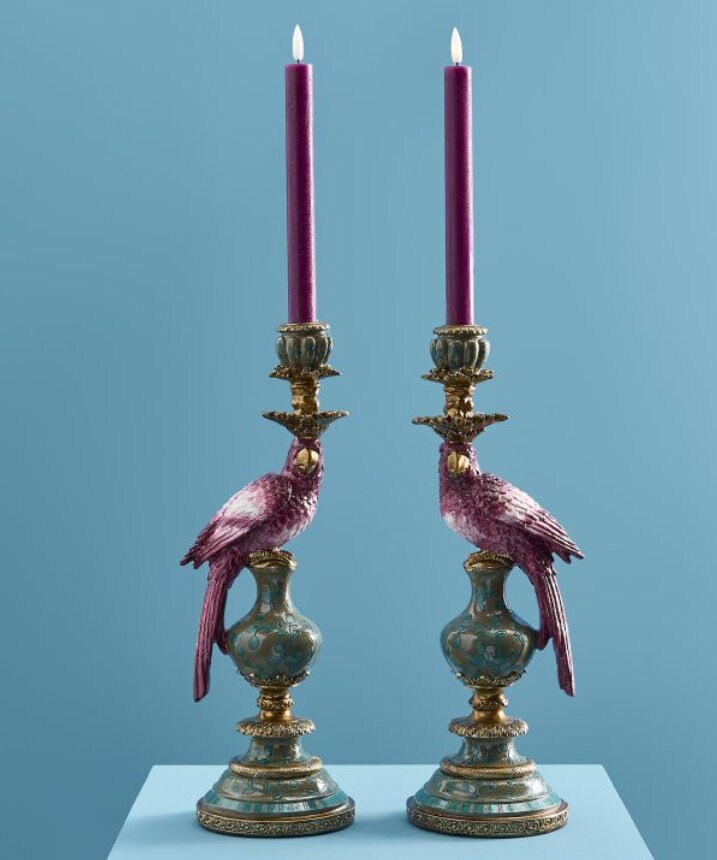 Set of Bird Candle Holder Handmade Table Candle Stick Candles Home ...