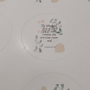 Sheet of 24 Bible Verse Stickers | Memory Verse Stickers | Student ...