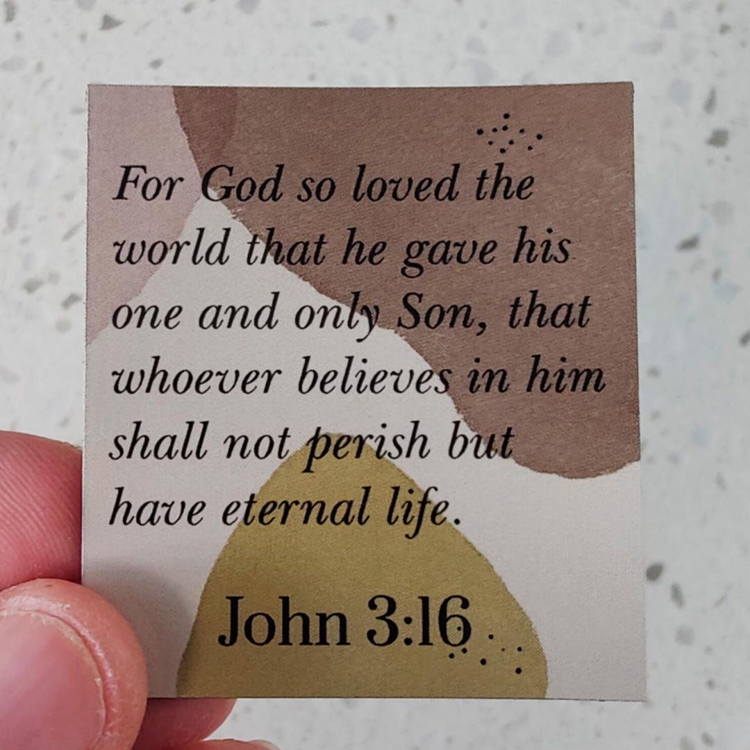 Bible Verse Magnets Set of 6 or 12 Pack | Scripture Memory Verse ...