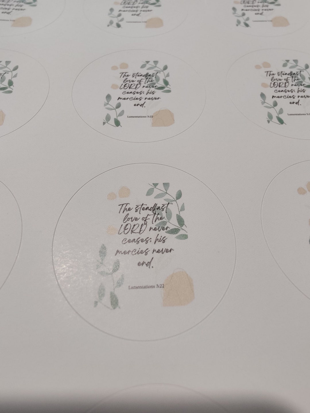 Set of 4 Bible Verse Stickers Memory Verse Stickers Student Classroom ...