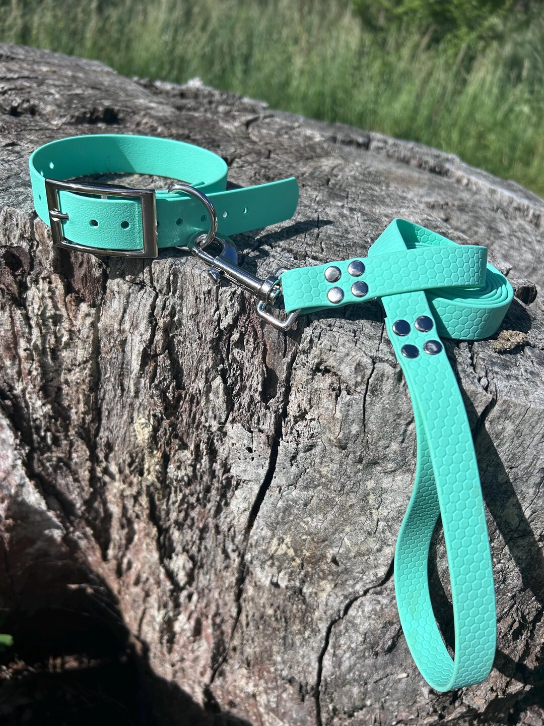 TOP SELLING Dog Lead and Collar SET Pet Waterproof Strong Durable ...