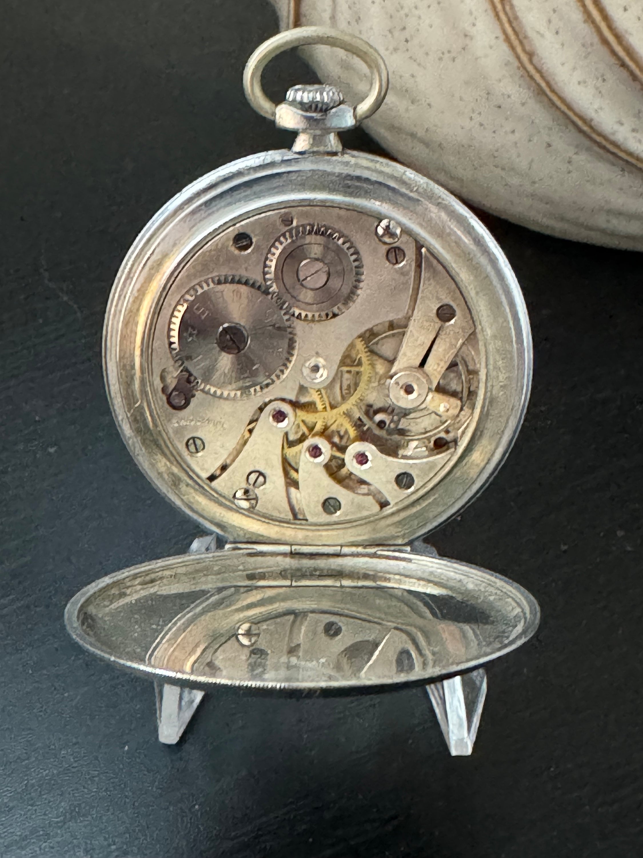 Vintage Lanco Swiss Pocket Watch - Etsy