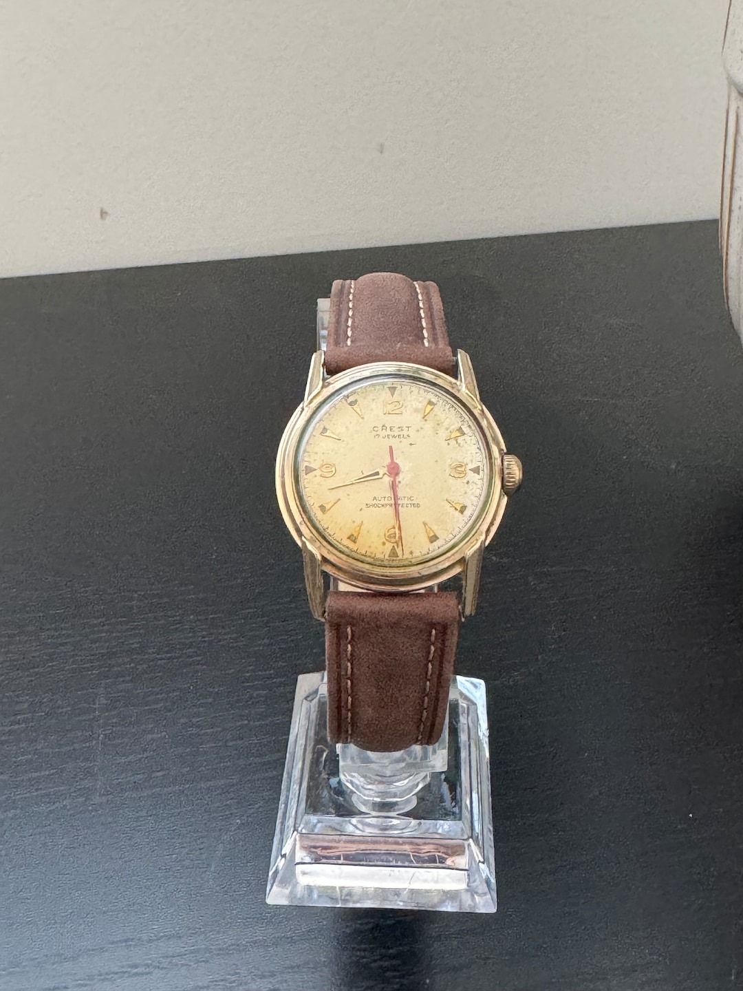 Vintage Crest Mens Wrist Watch - Etsy
