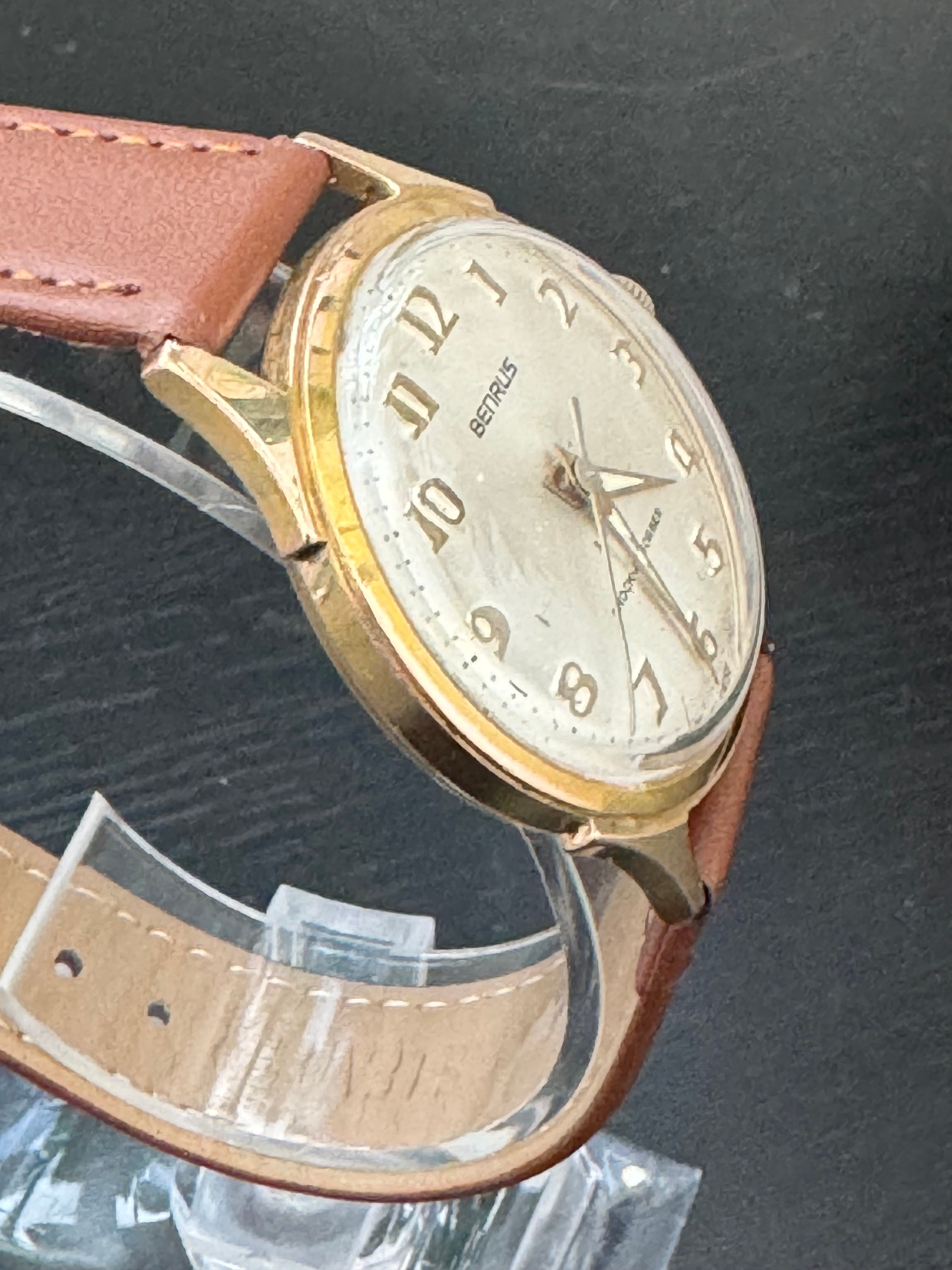 Vintage Mens Benrus Wrist Watch - Etsy