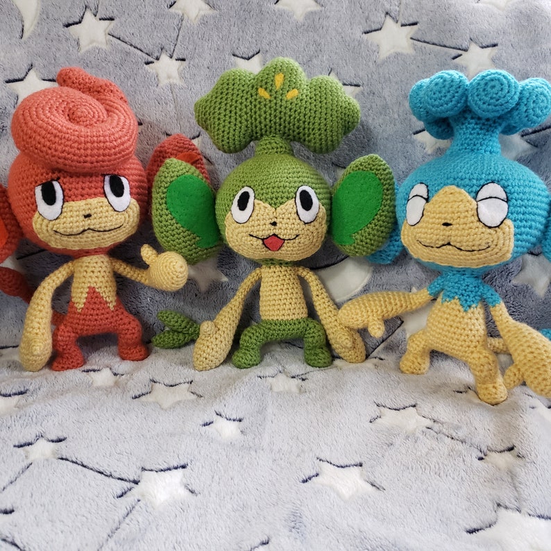 Pokemon Pansear Pansage & Panpour Pattern Bundle - Etsy