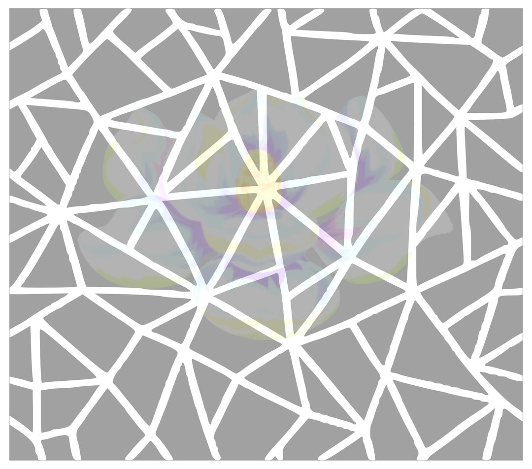 Seamless Shattered Glass Precut Template (double Sided Adhesive) - Etsy