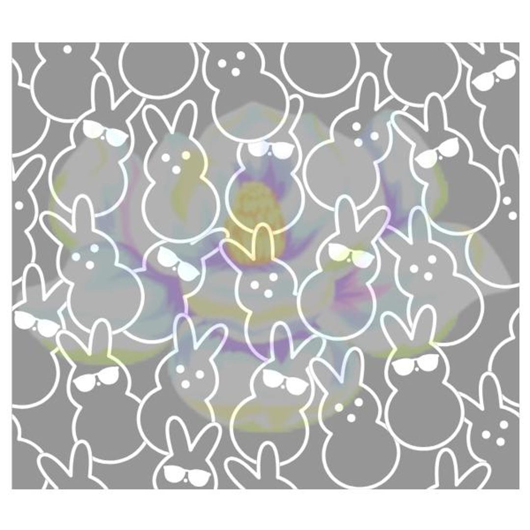 Seamless Mixed Peeps Precut Template (double Sided Adhesive) - Etsy