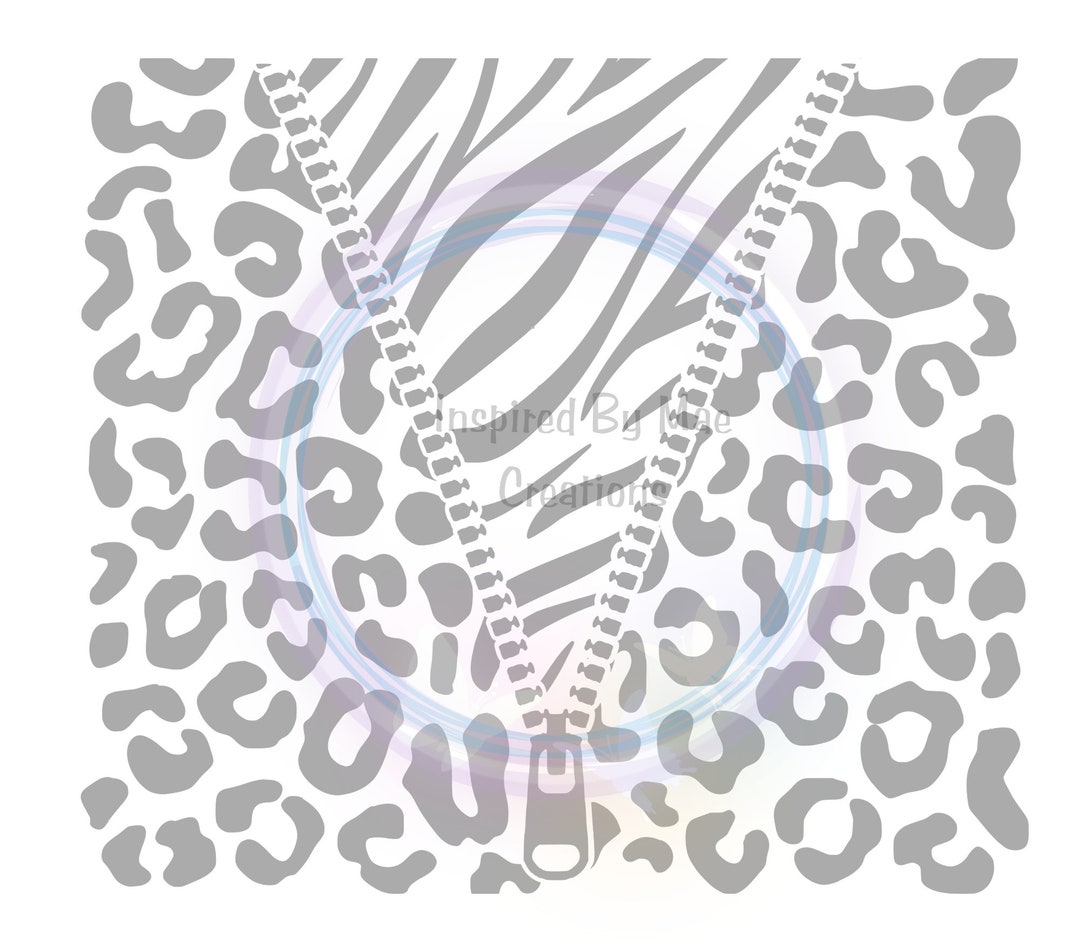 Cheetah and Zebra Zipper Template - Etsy