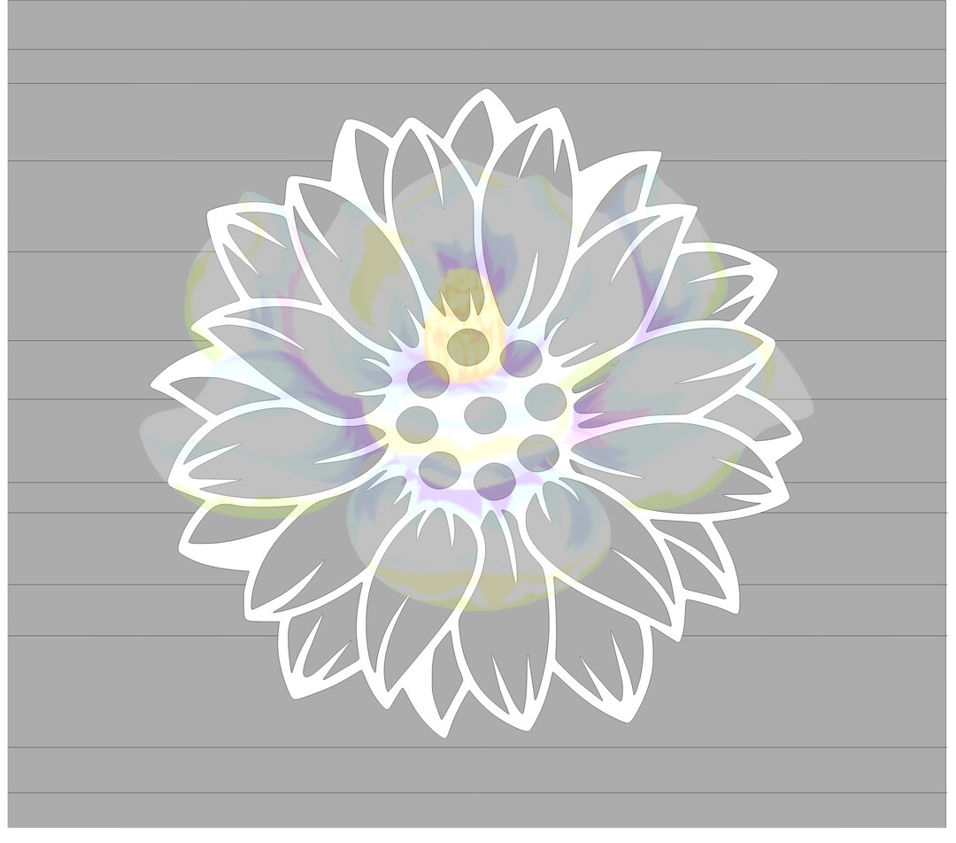 Seamless Sunflower Wrap Man Precut Template double Sided Adhesive - Etsy