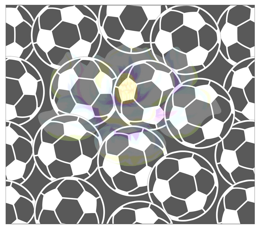 Seamless Soccer Precut Template (double Sided Adhesive) - Etsy
