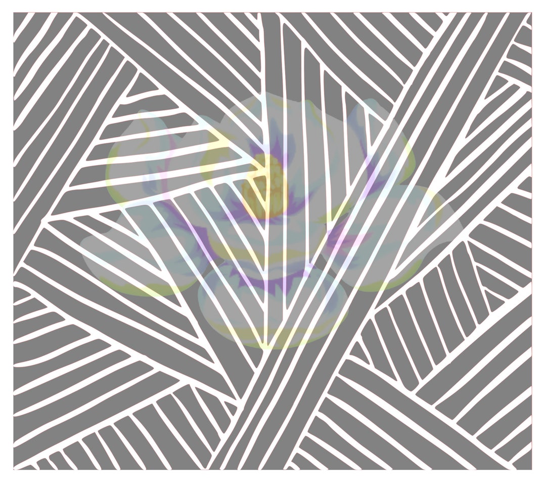 Seamless Abstract Lines Precut Template double Sided Adhesive - Etsy