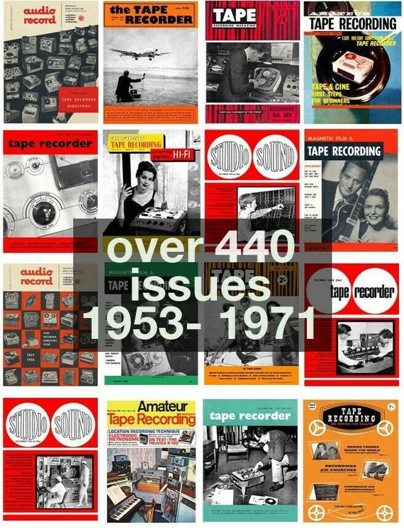 Tape Recording Magazines From the 1950s 60s and 70s - Etsy