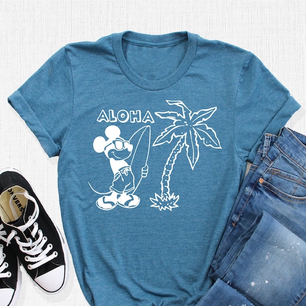 Mickey Aloha Shirt - Etsy
