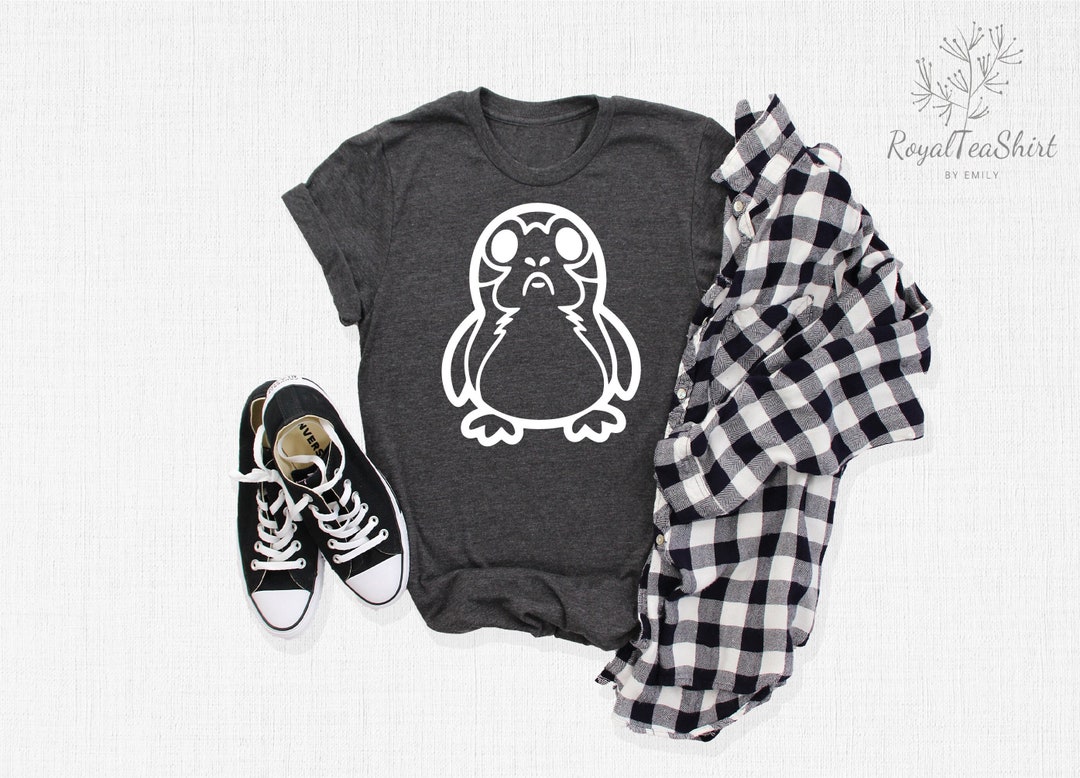 Star Wars Porg Decal T-shirt, Cute Porg Shirt, the Last Jedi Shirt ...