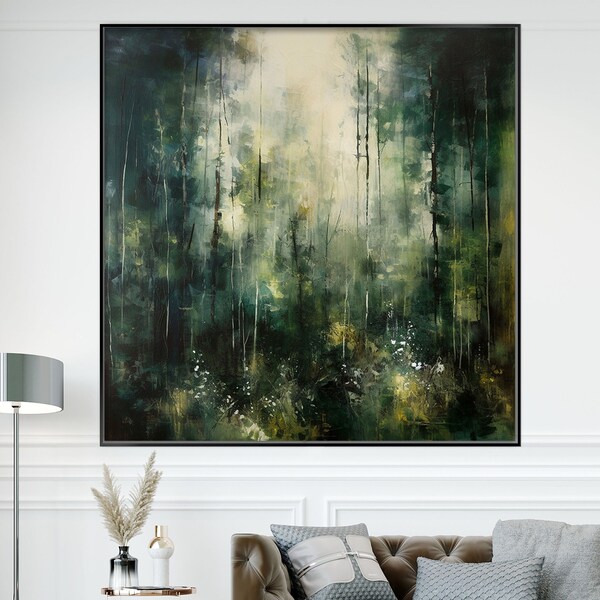 Abstract Forest Art - Etsy