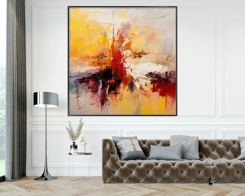 100% Handmade, Colorful Abstract, Original Modern Textured Art, Acrylic ...