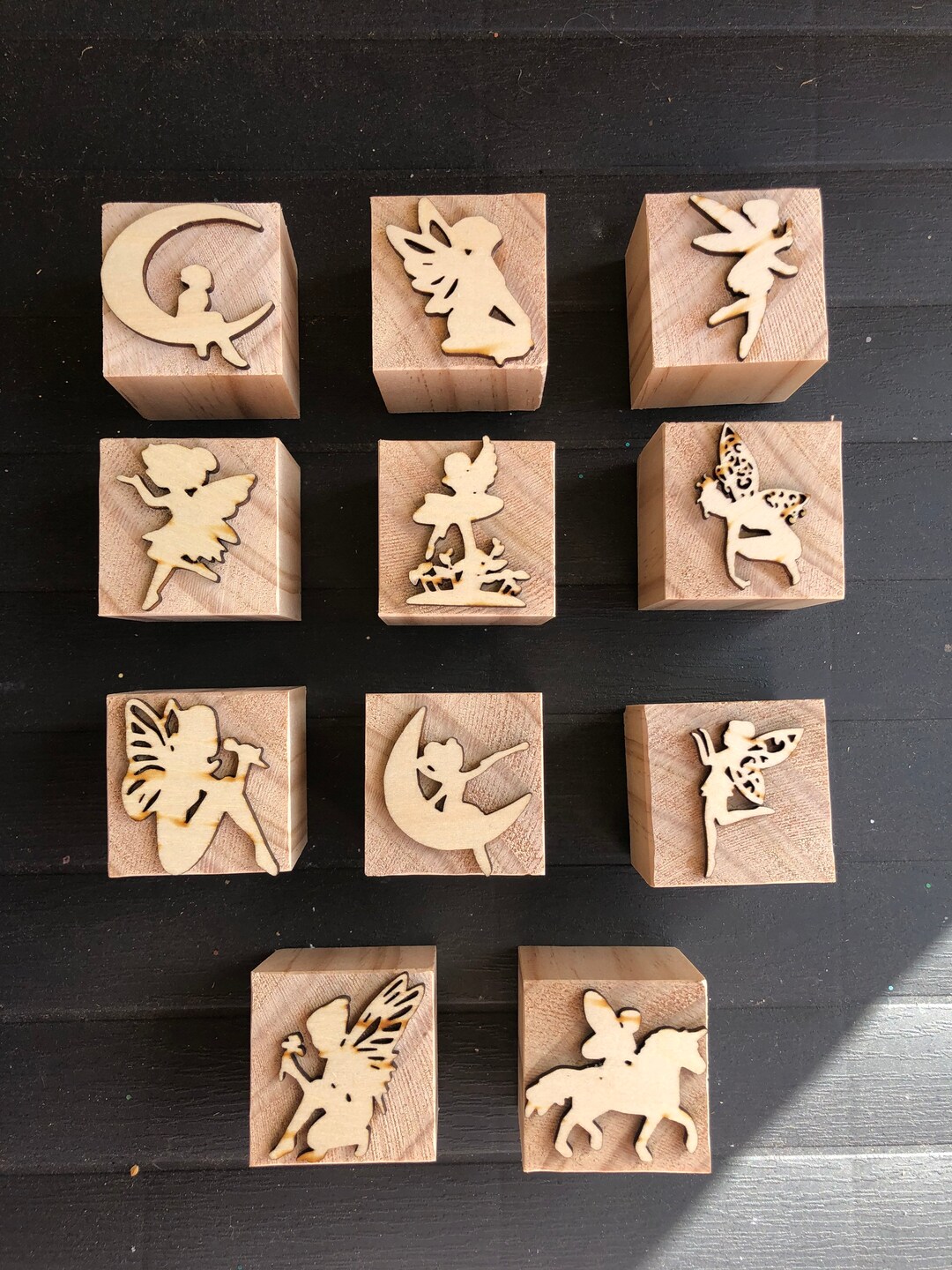 Fairy Wooden Doh Stamp - Etsy Australia