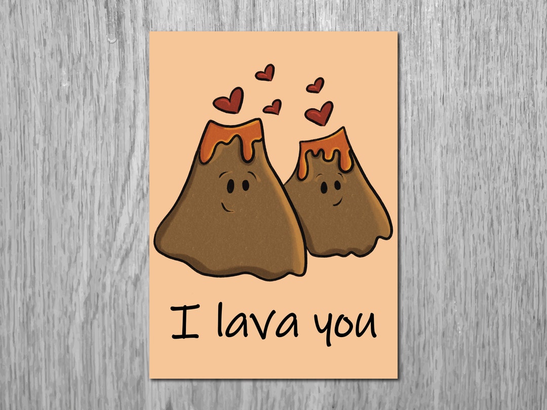I Lava You | Valentine's Day Card | Downloadable Card | Printable Card ...