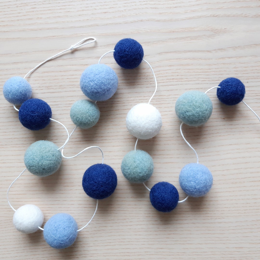 Durable Garland Needle Felted Wool Beads, Natural Child's Room ...