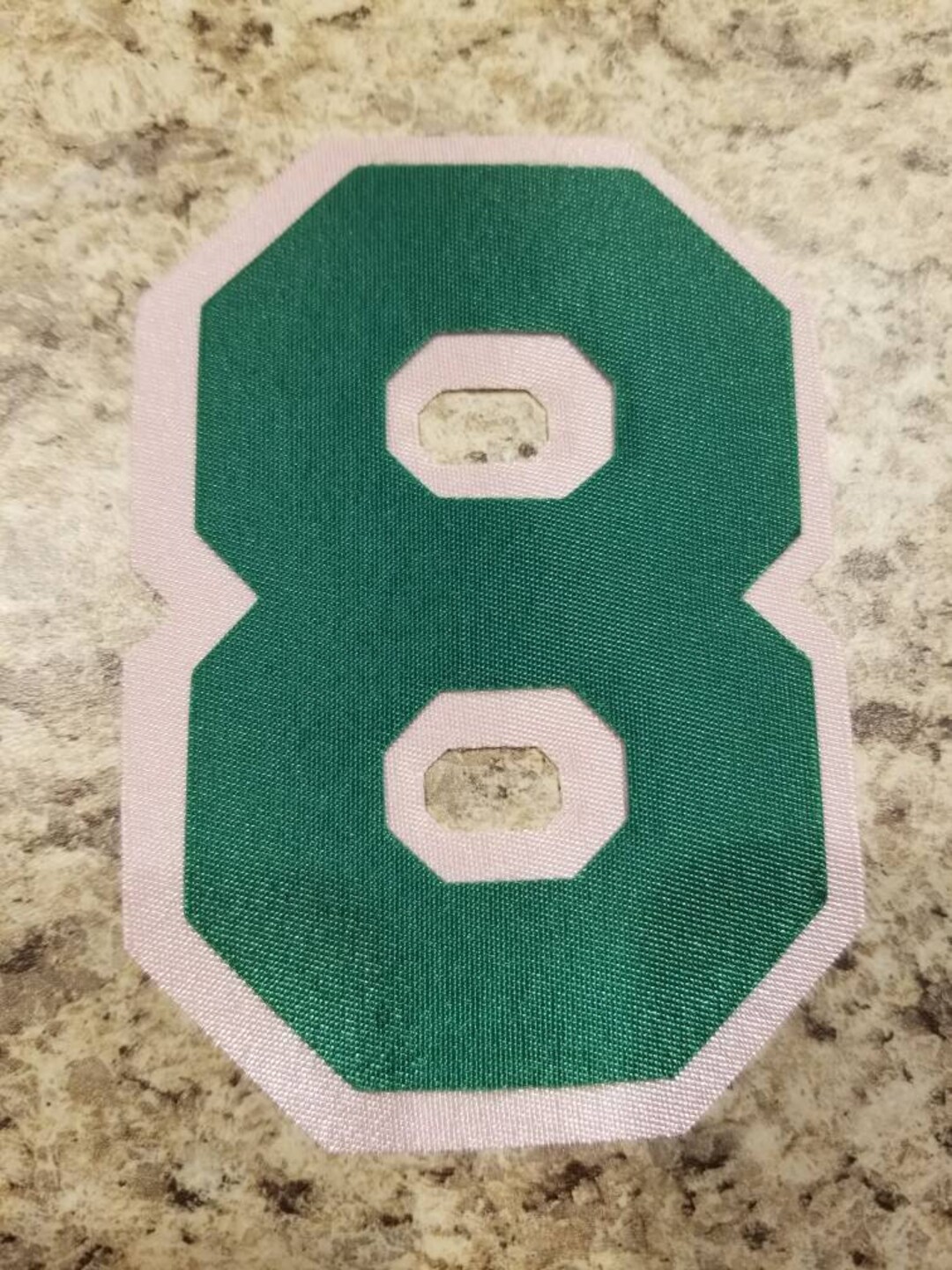 4 Inch Size-twill Number 2 Color-pink & Green Jersey - Etsy