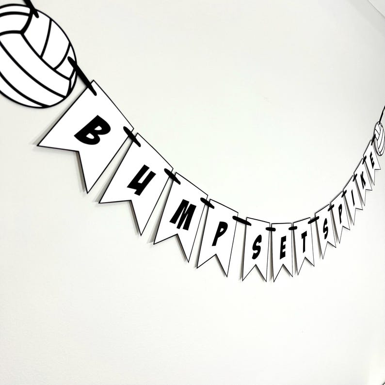 Volleyball Party Banner - Etsy